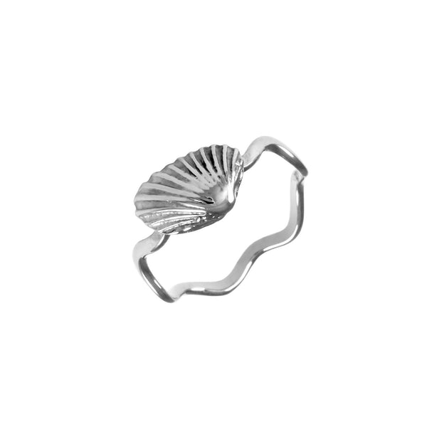 12348 - Clam Shell on Wavy Band – Lone Palm