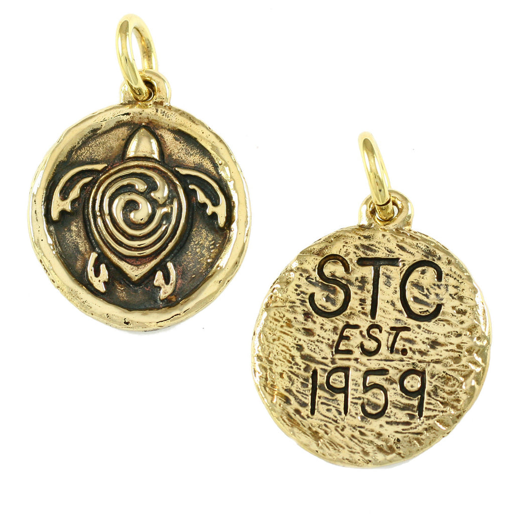 18634 - 1 1/2" Bronze STC Symbol with Initials & Date on Back – Lone Palm